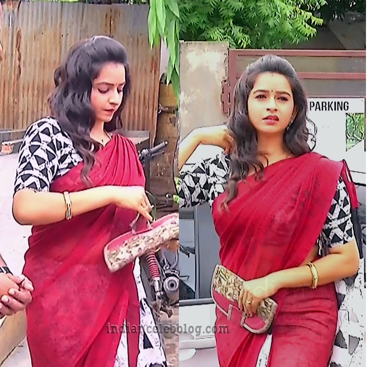 Divya ganesh tamil tv actress sumangali S6 6 saree pics – indiancelebblog