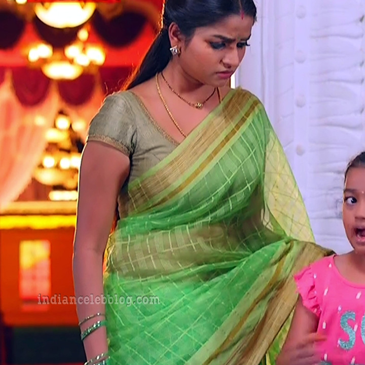 Nithya Ram Nandini tamil serial S4 6 hot saree photo – indiancelebblog
