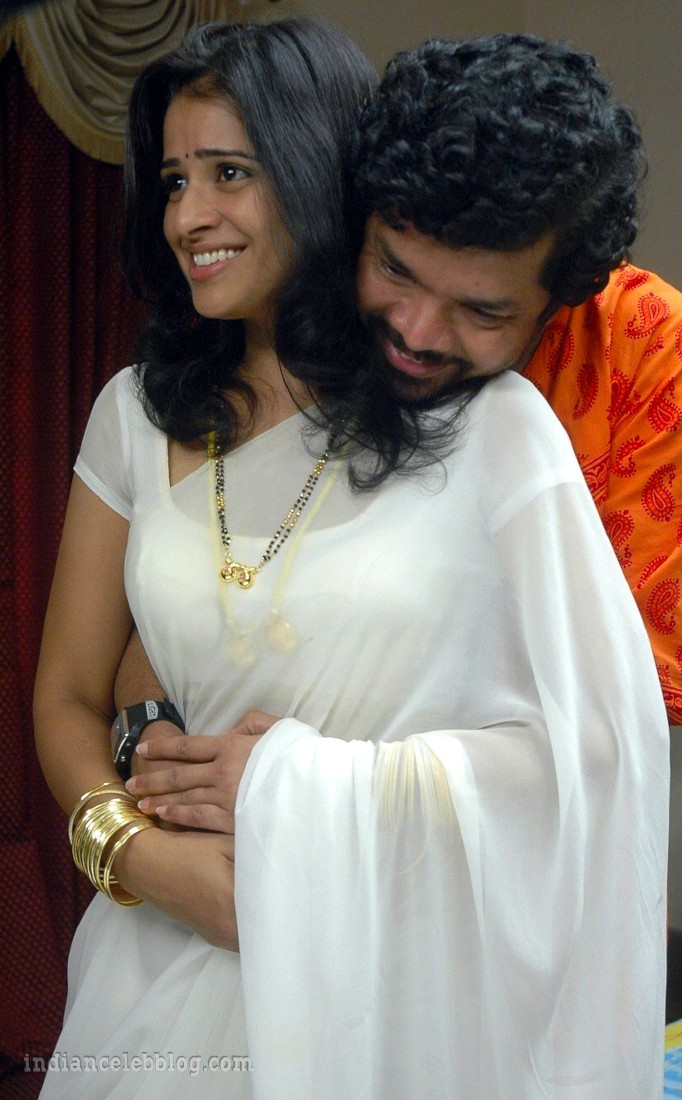 Satya krishna telugu actress MSS1 22 saree stills – indiancelebblog