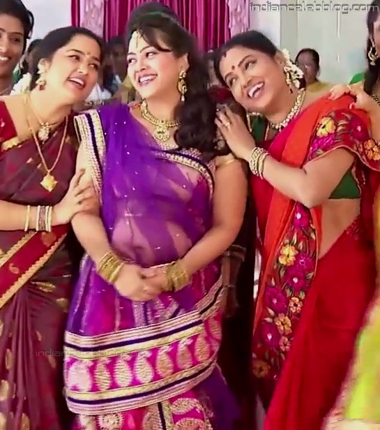 Shwetha bandekar tamil tv actress t1 11 hot sari navel hd caps ...