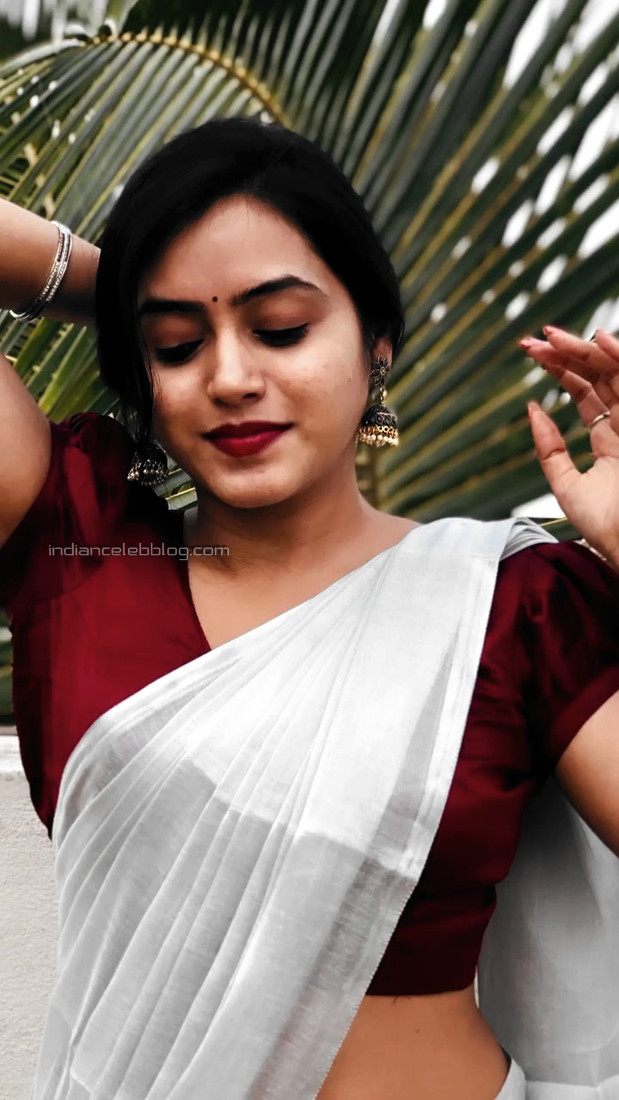 Deepika aradhya kannada serial actress ct16 hot saree stills ...