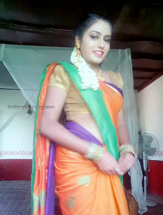 Deepika aradhya kannada serial actress ct22 hot saree stills ...