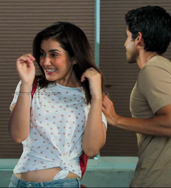 Raashi khanna telugu movie 5 venky mama hot midriff hd caps ...