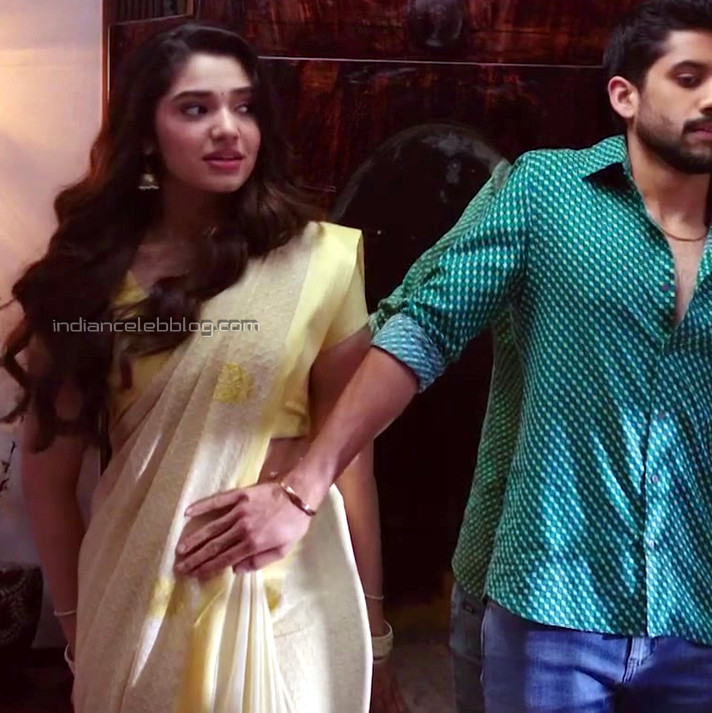 Krithi shetty bangarraju telugu 10 hot saree midriff hd caps ...