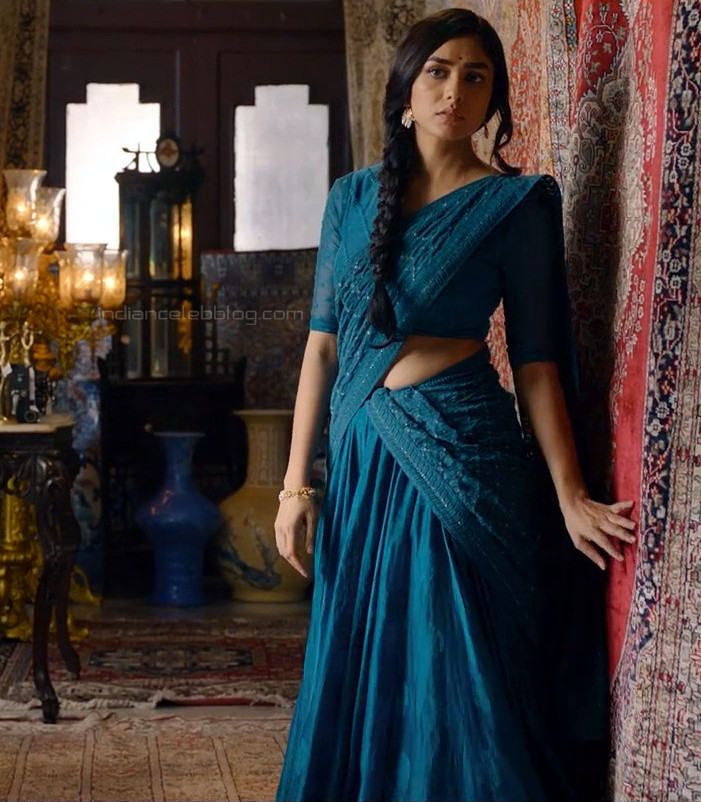 Mrunal thakur sita raman telugu movie 10 hot saree hd stills ...