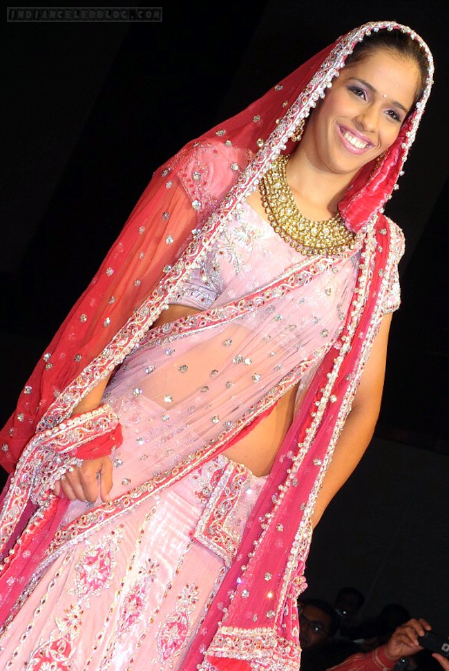Saina nehwal badminton 2 ramp walk hot lehenga hd stills – indiancelebblog