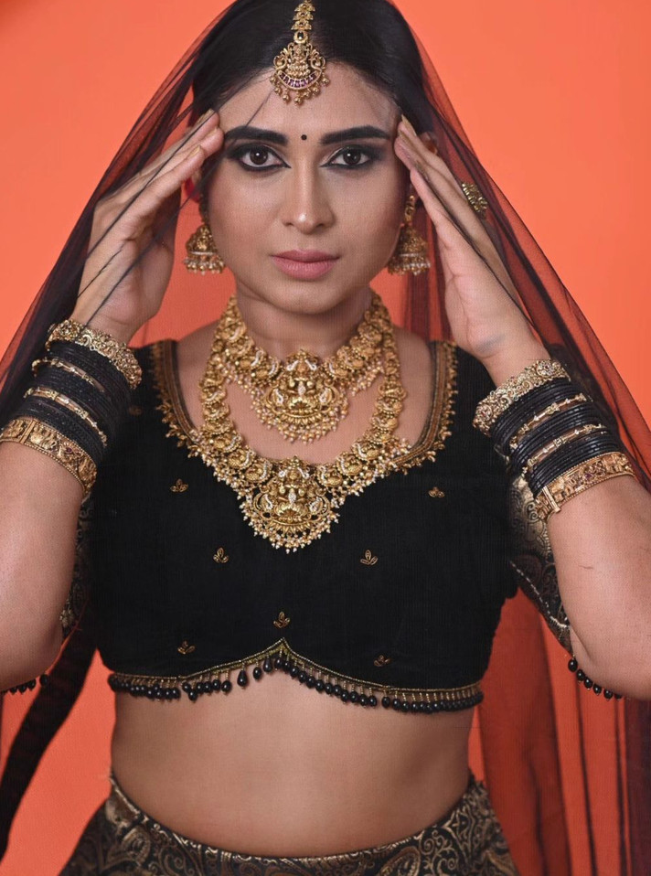 Akshitha bopaiah w2x17 lehenga choli photoshoot kannada tv ...