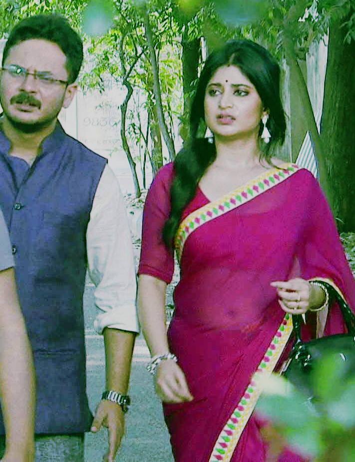 Bengali tv actress scm1x9 sandipta sen transparent saree – indiancelebblog