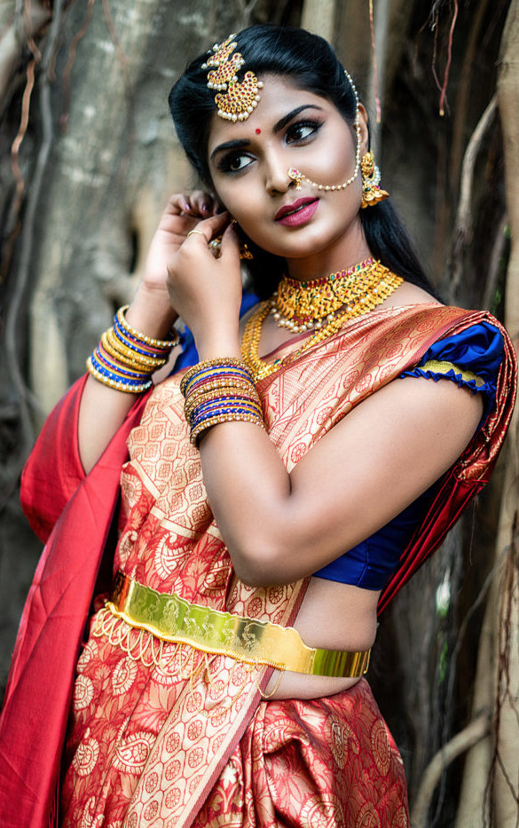Manya anand smm2x8 saree photo shoot tamil tv actress – indiancelebblog