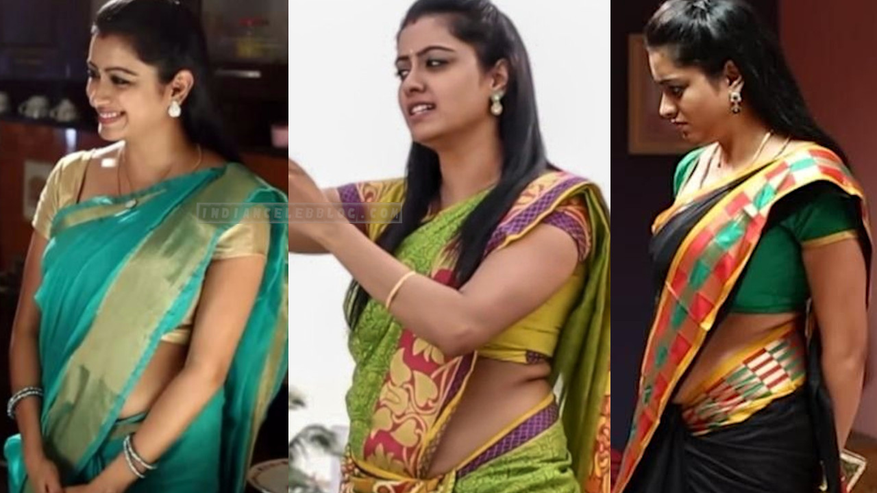 Nisha ganesh sca1 saree tamil tv serial actress hd caps tn ...