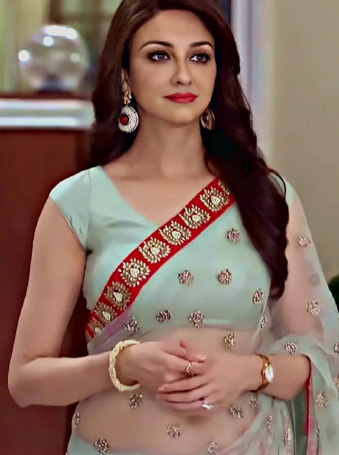 Soumya tandon s5x17 bhabhiji tv series transparent saree – indiancelebblog