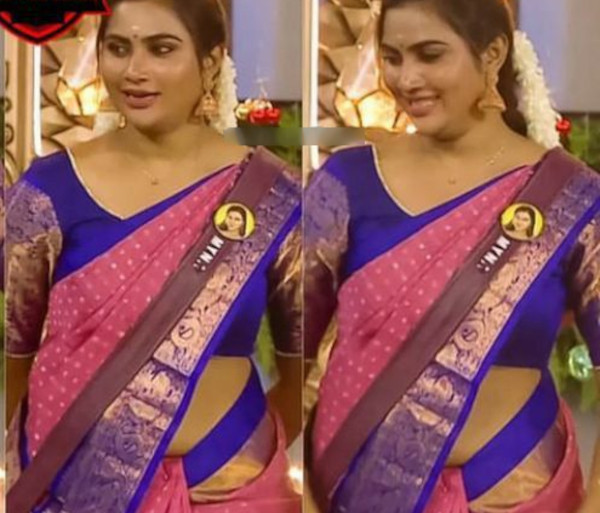 Myna nandhini tamil tv actress 10 saree bigg boss reality show ...