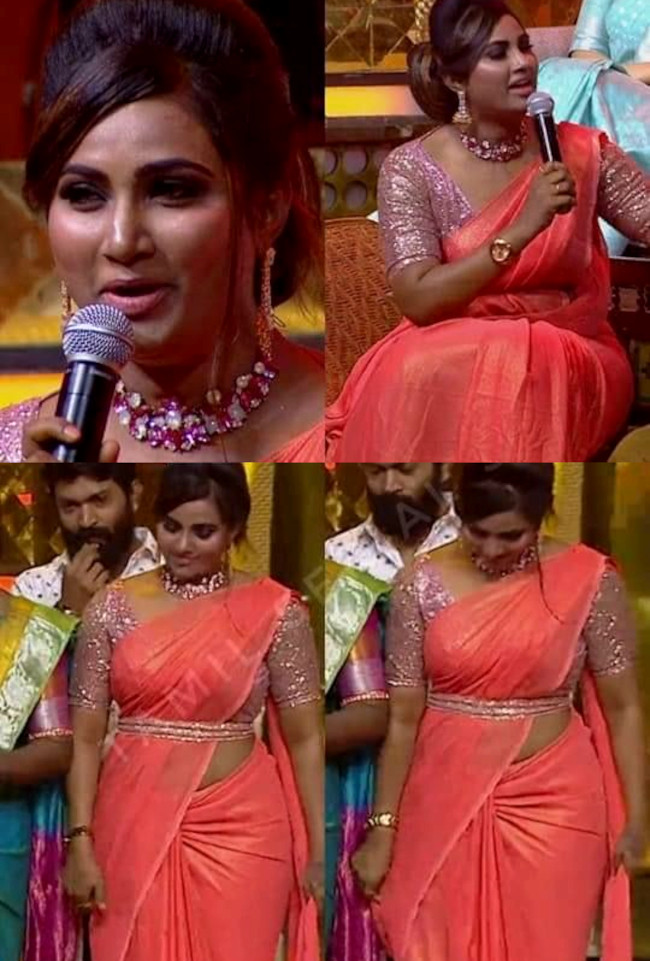 Myna nandhini tamil tv actress 11 saree reality show hd caps ...