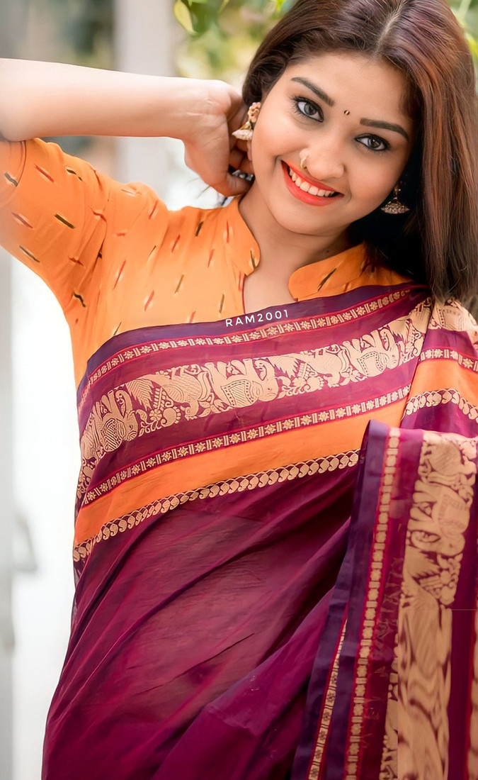 Neelima rani tamil serial actress s1x11 transparent saree photo shoot ...