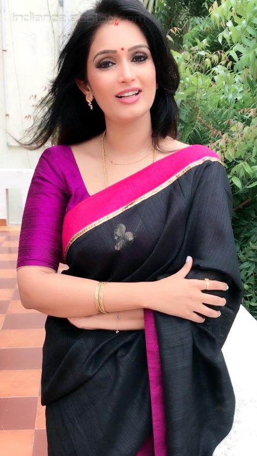 Kavya shastry kannada tv serial actress sps1x16 saree photo shoot ...
