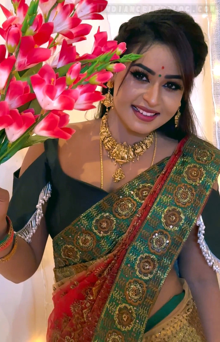 Meghana khushi kannada serial actress sps1x23 saree social media ...