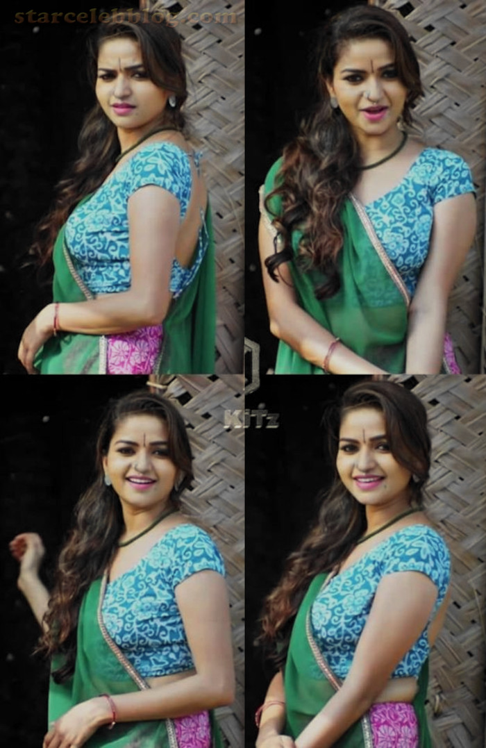 Nithya ram m1x12 lehenga choli social media kannada actress ...