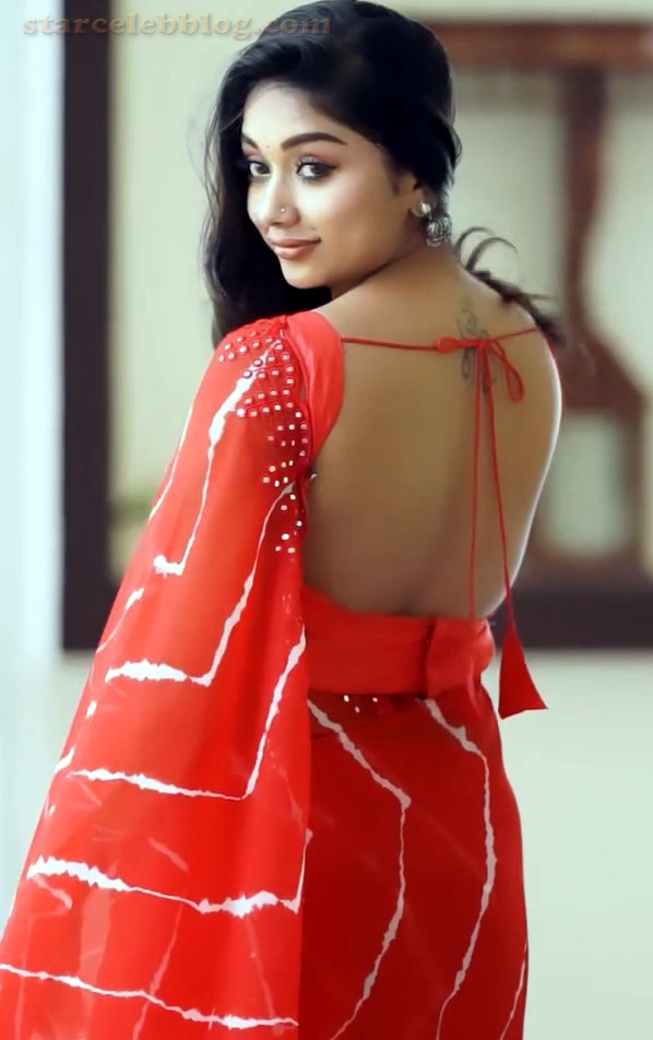 Preethi sharma s3x15 backless blouse saree photo shoot – indiancelebblog