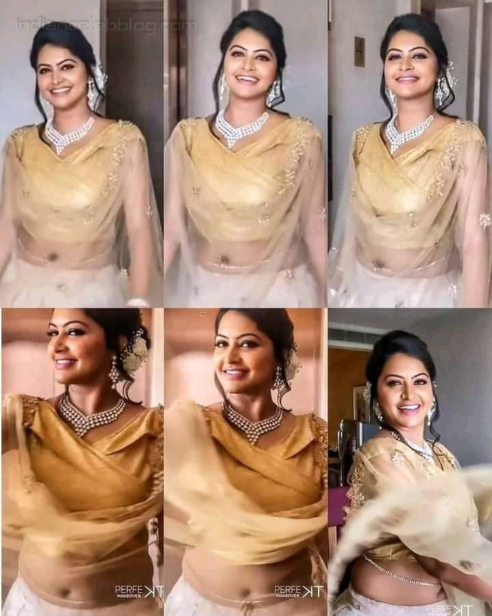 Rachitha mahalakshmi wm1x7 lehenga choli navel social media ...
